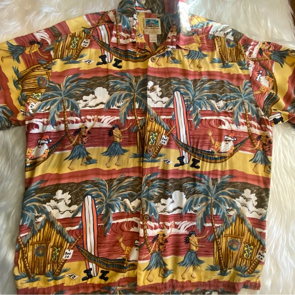 Kahala | Shirts | Sz Xl Ron Anderson For Kahala After Christmas Hawaiian Aloha Shirt Santa Hula ...